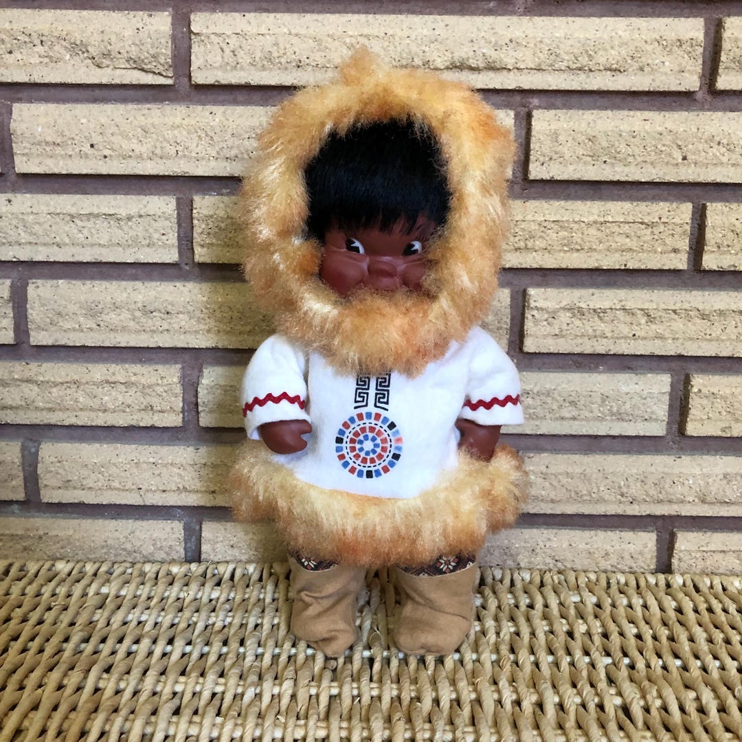 Vintage 60's Regal Canada Inuit Doll Inuit Collectible Alaska Native ...