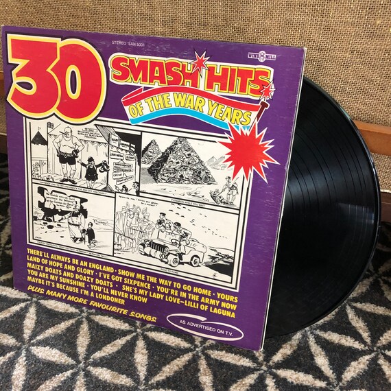 Vintage 70's 30 Smash Hits of the War Years as - Etsy
