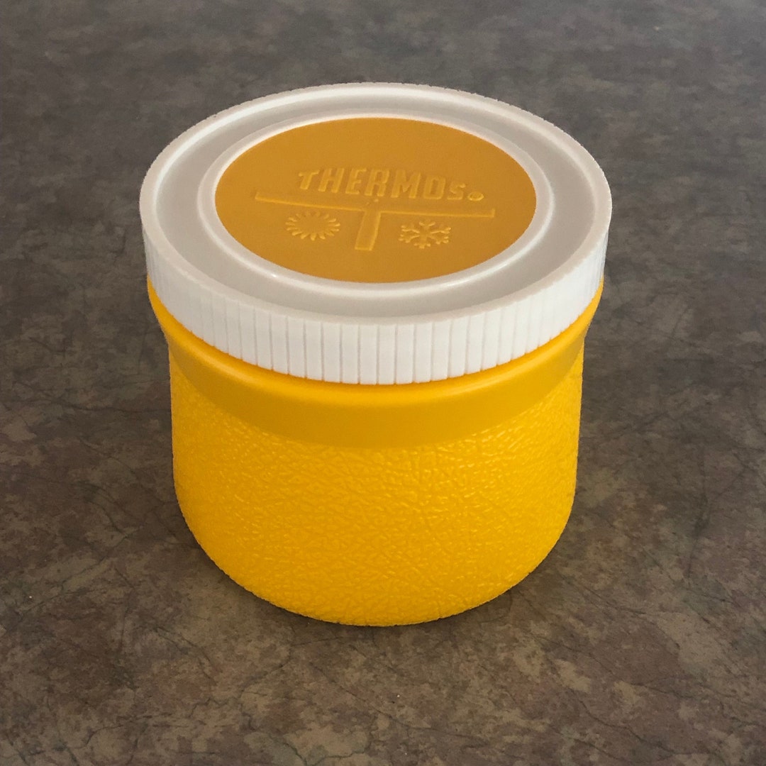 Vintage 80's Plastic Thermos - Mini Thermos 6 Ounce - Food Storage ...