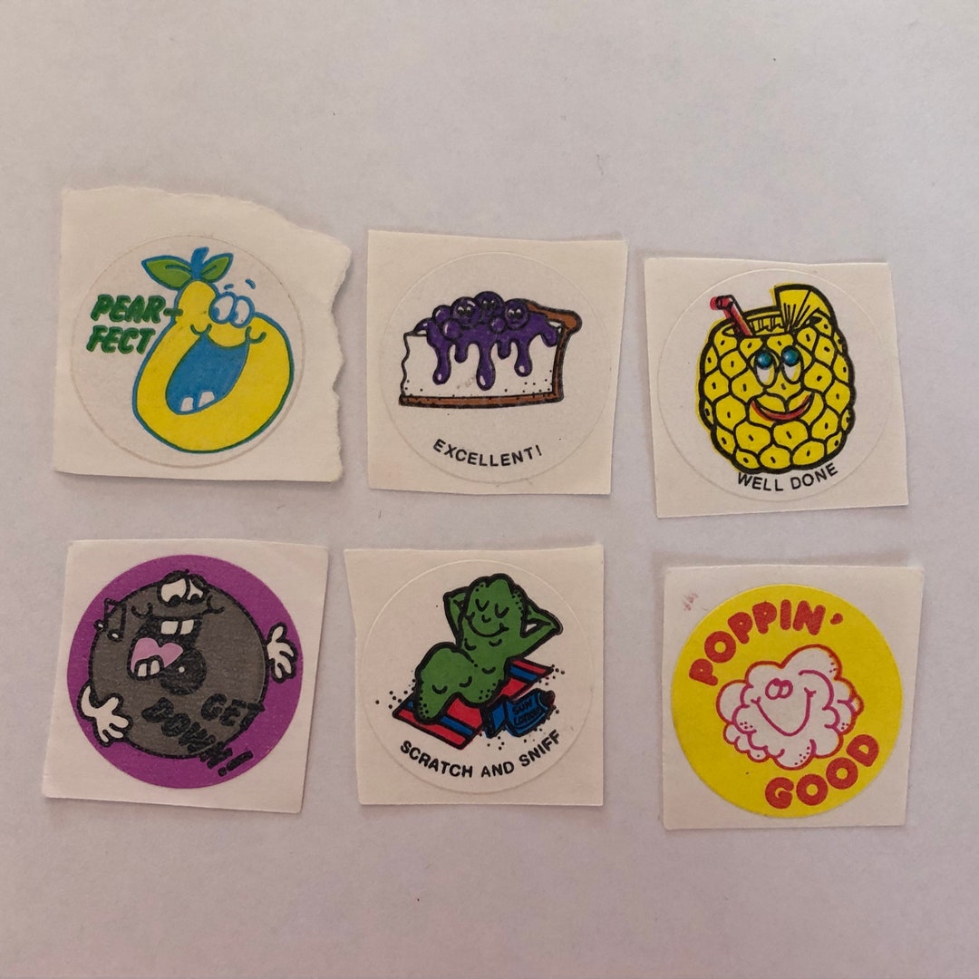 Vintage 80's Trend and CTP Matte Scratch and Sniff Stickers - 6 - 80's ...