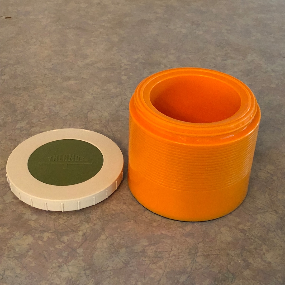 Vintage 80's Plastic Thermos Mini Thermos 6 Ounce Food Storage Lunchbox ...