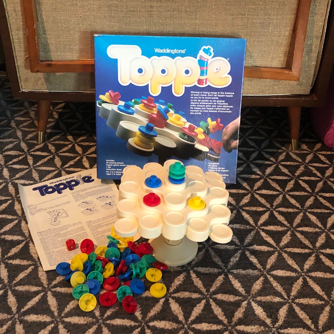 Vintage 80's "topple" Game - 1985 - 80's Boardgame - Ages 8 to Adult ...