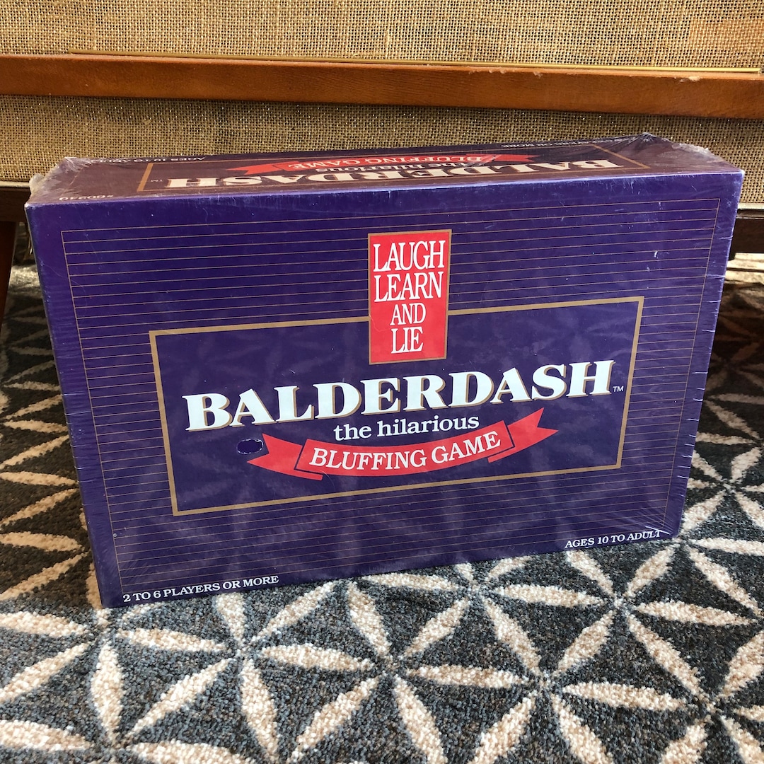Vintage 80's "balderdash the Hilarious Bluffing Game" Board Game - NEW ...