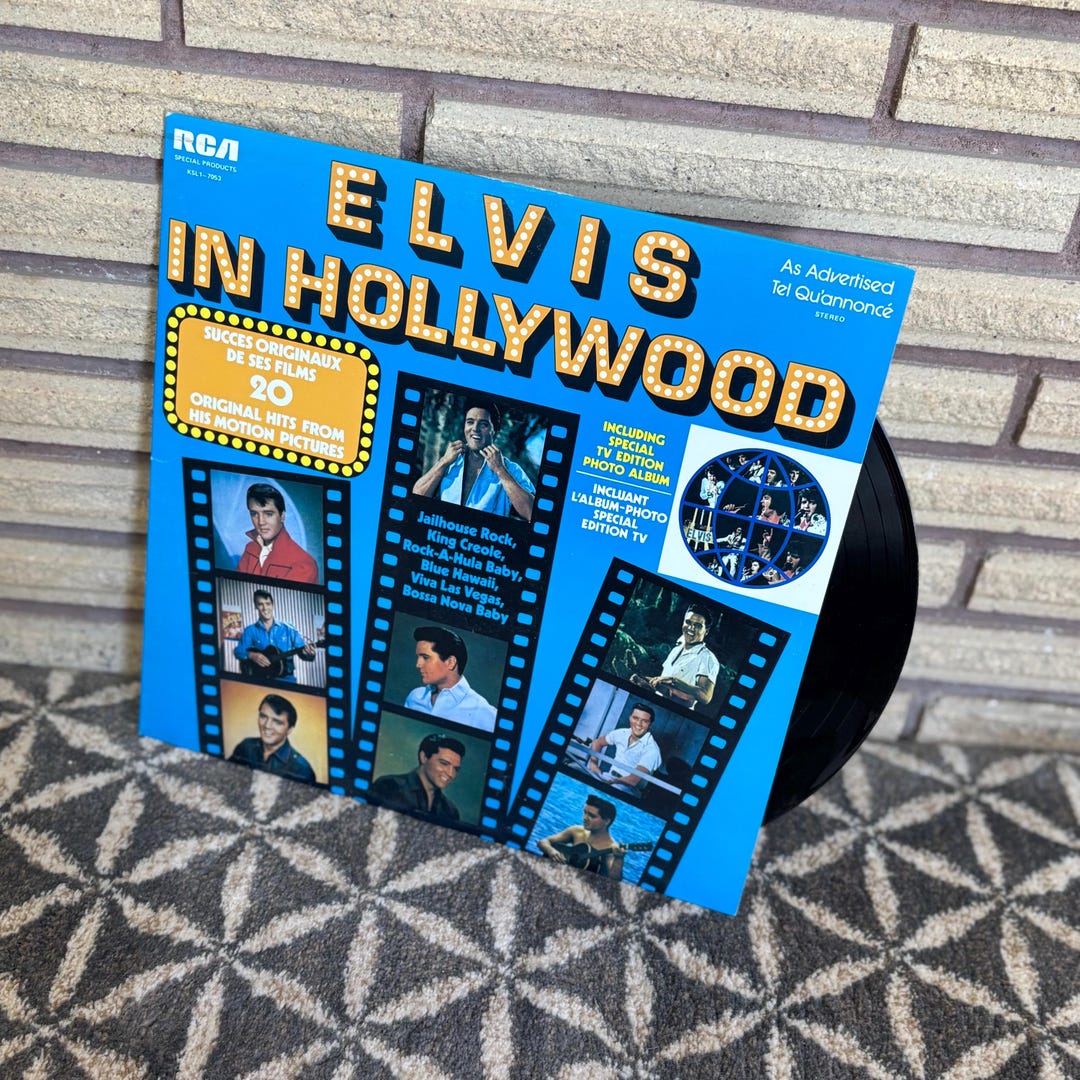 Vintage 70's "elvis in Hollywood" Record - Elvis Record Album - 1970 ...