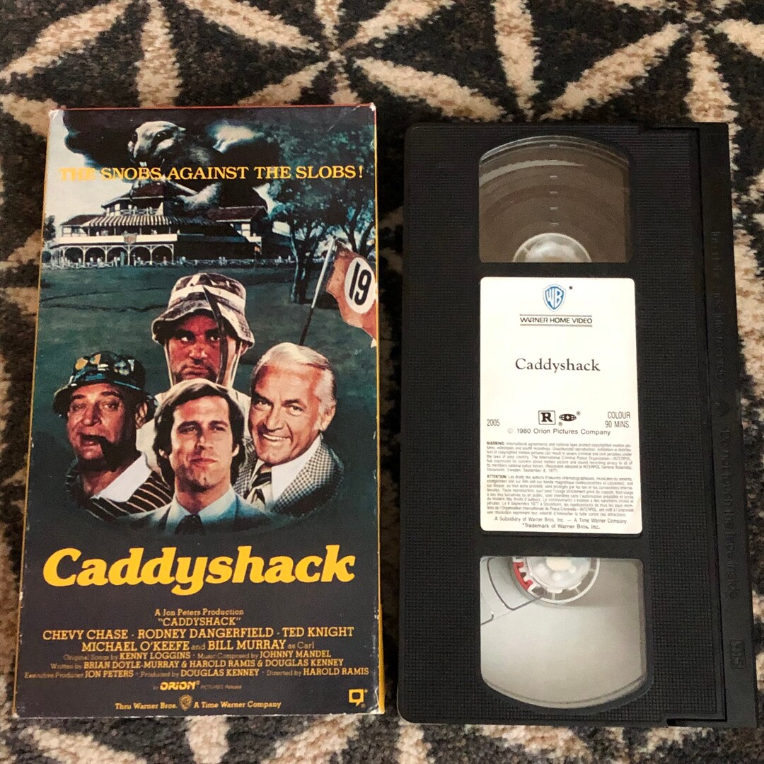 Vintage 80's "caddyshack" VHS Movie - 1980 VHS - 80's Golfing Movie ...