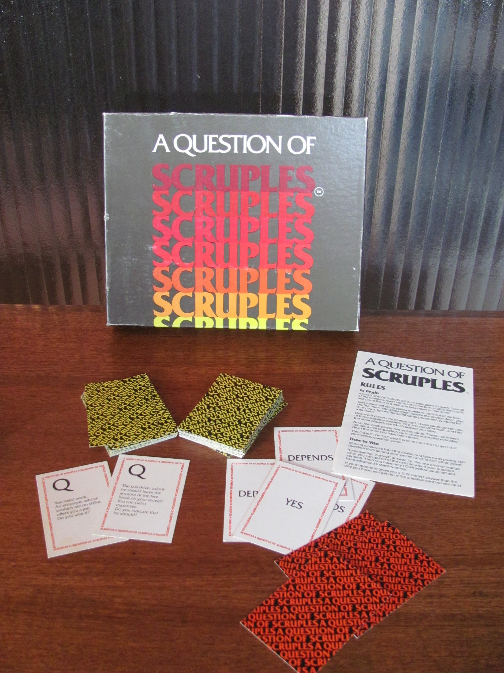 Vintage 80's a Question of Scruples Board Game - Etsy
