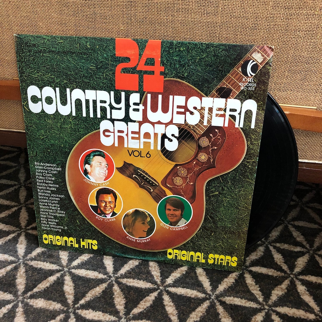 Vintage 70's K-tel "country & Western Greats Vol 6" Record - 70's Vinyl ...