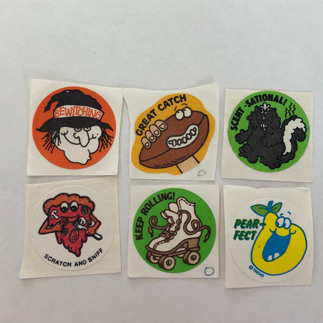 Vintage 80's Trend and CTP Matte Scratch and Sniff Stickers - 6 - 80's ...