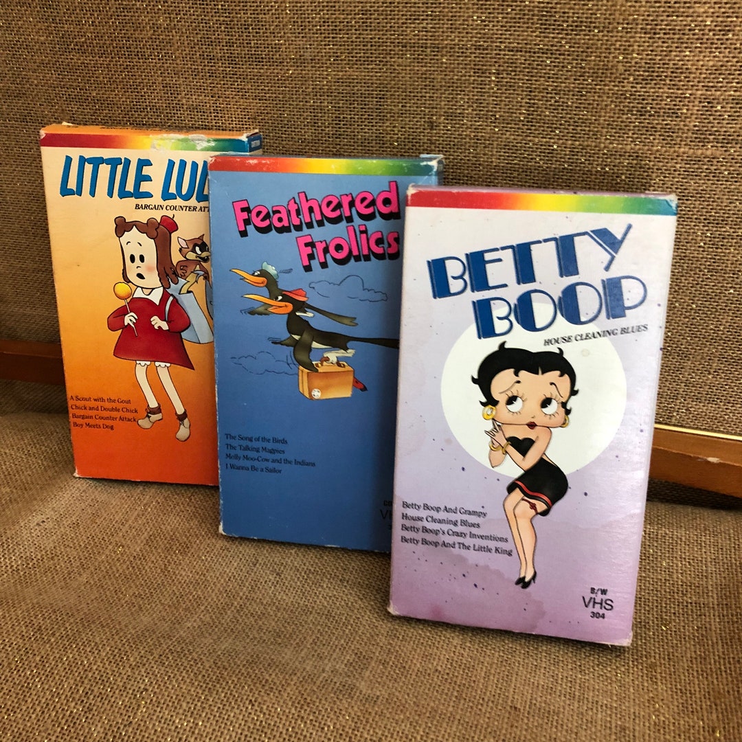 Vintage 80's Animated VHS Movies - 3 - Little Lulu - Betty Boop ...