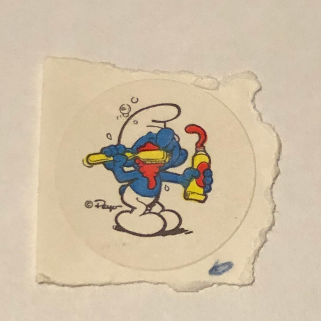 Vintage 80's Smurf Toothpaste Matte Scratch and Sniff - Etsy