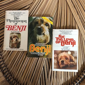 Vintage 70's "benji Books" - 3 - "for the Love of Benji" - "the ...