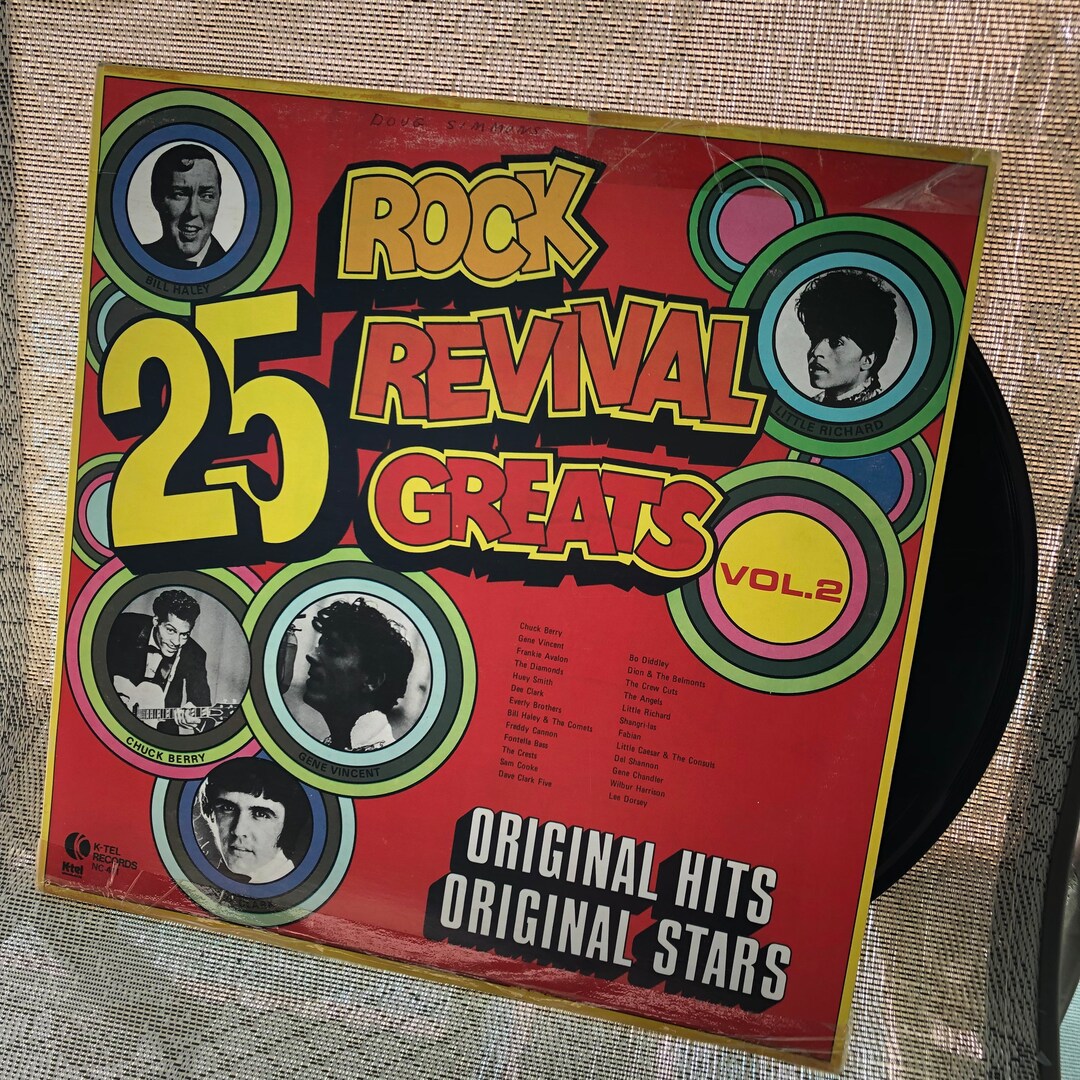 Vintage 60's "k-tel's Rock Revival Greats Vol 2" Record - 60's Album ...