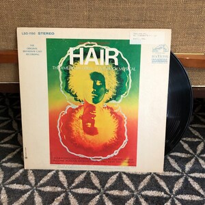 Vintage 60's "hair" Original Broadway Cast Record - 60's Broadway Album ...