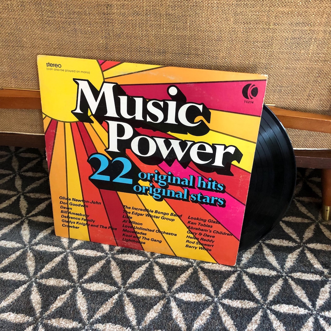 Vintage 70's K-tel "music Power" 22 Original Hits Compilation Record ...