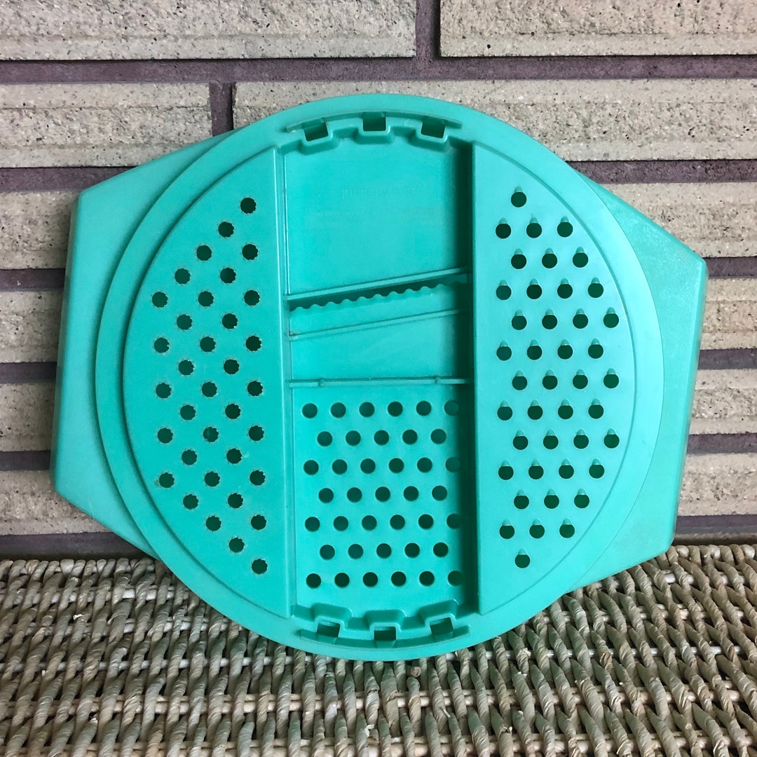 Vintage 70's Tupperware Jadeite Green Veggie Cheese Grater, Mandolin ...