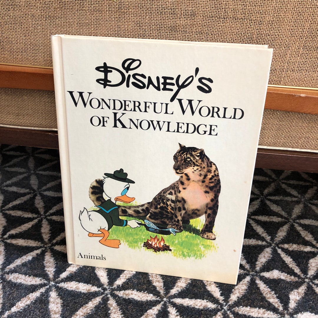 Vintage 70's Disney's Wonderful World of Knowledge animals Book 1 Walt Disney Productions 70's ...