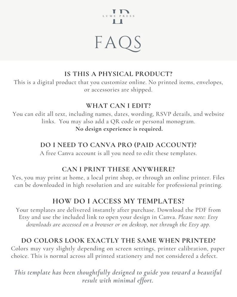 Digital Save the Date Canva Template | Formal Wedding Announcement With ...