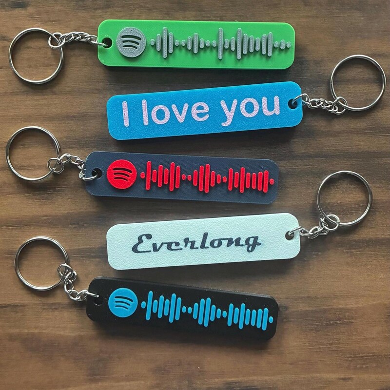 Spotify Song Keychain - Etsy