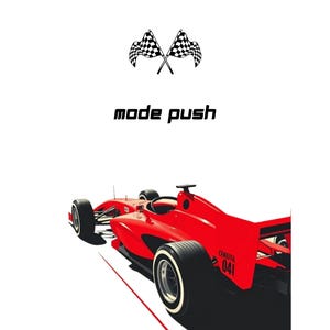 Mode Push F1 Art, Digital Instant Print, F1 Art Gift - Etsy