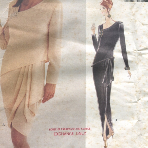 Mccall's 8978 Fenn Wright & Manson Boxy Tops Contrast Fabrics Vintage ...