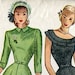 Simplicity 2325 Fitted Dress 1940s 1950s Sewing Pattern B33 - Etsy