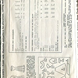 Simplicity 2325 Fitted Dress 1940s 1950s Sewing Pattern B33 - Etsy