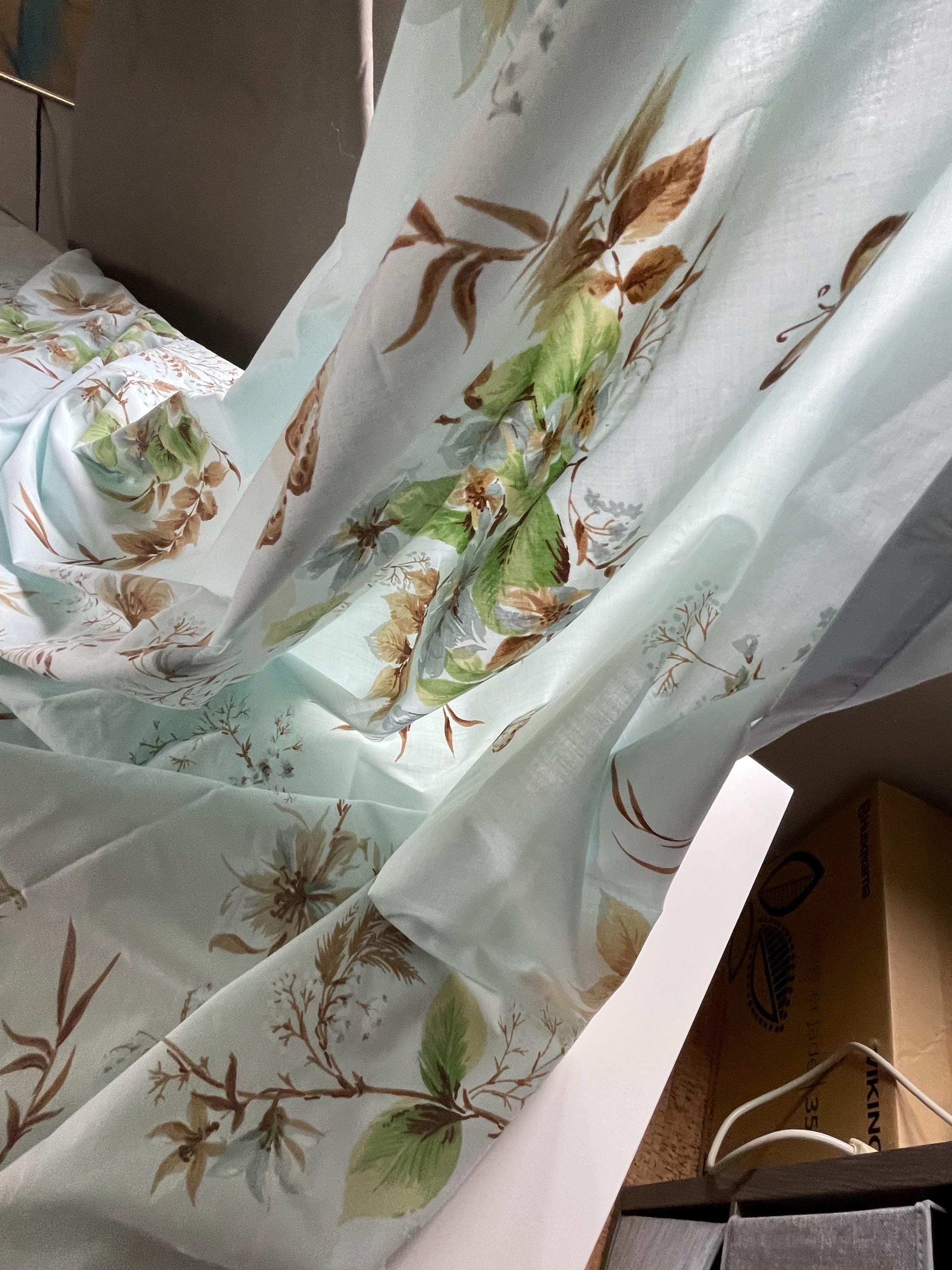 Vintage 80s Springmaid Grace Kelly Cotton No-iron Percale Bed Sheet Set ...