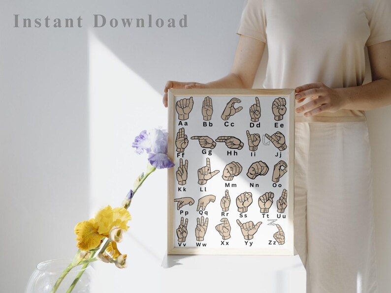 ASL Alphabet Tracing & Cut-and-paste Worksheets | Abc Sign Language ASL ...