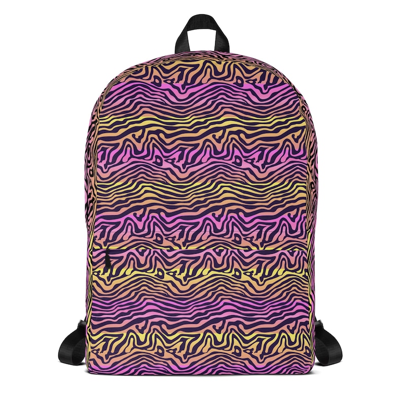 Purple Zebra Print Bag - Etsy
