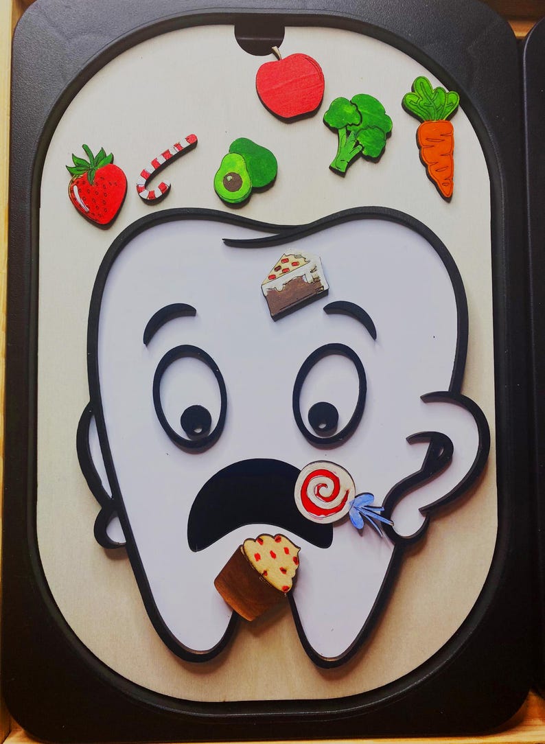 Dental Health Week Activity | Happy & Sad Tooth Food Sorting Game ...