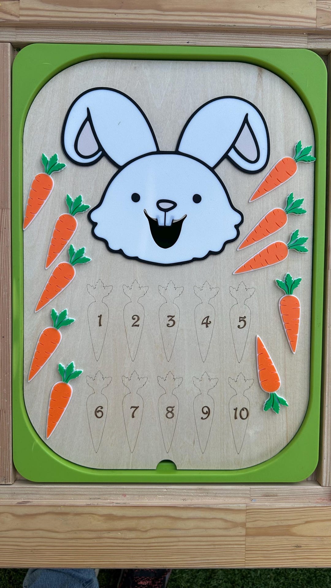 FLISAT Counting Carrot Board | Montessori Toddler Math Toy | Bunny ...