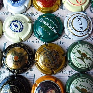 French Champagne Cap Instant Collection of 20 French Champagne Caps or ...