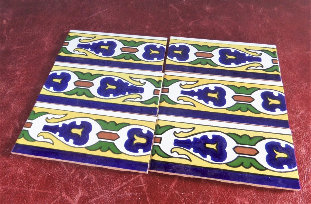 From Peru Decorative Faience Tiles Set. - Etsy