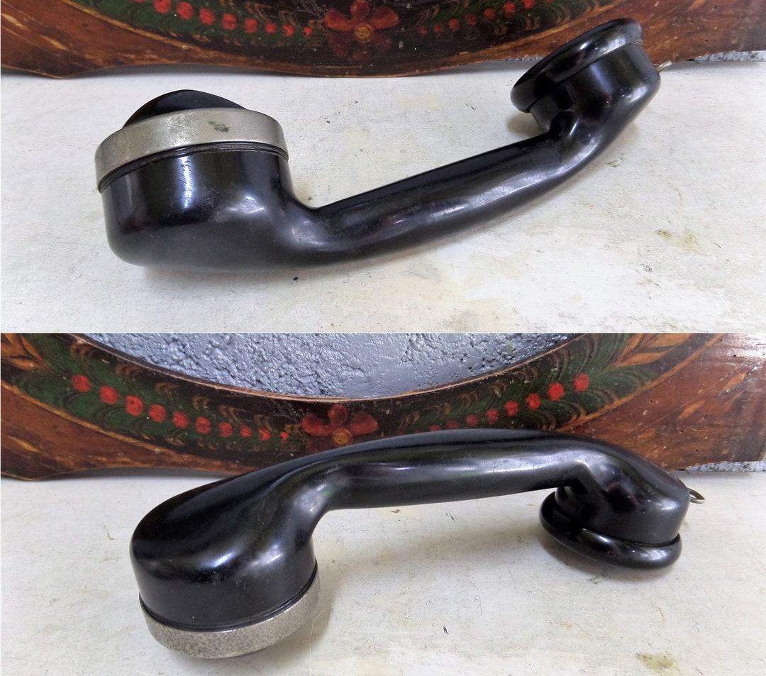 Vintage Industrial Bakelite Manual Dial Telephone Handle 1930s. - Etsy