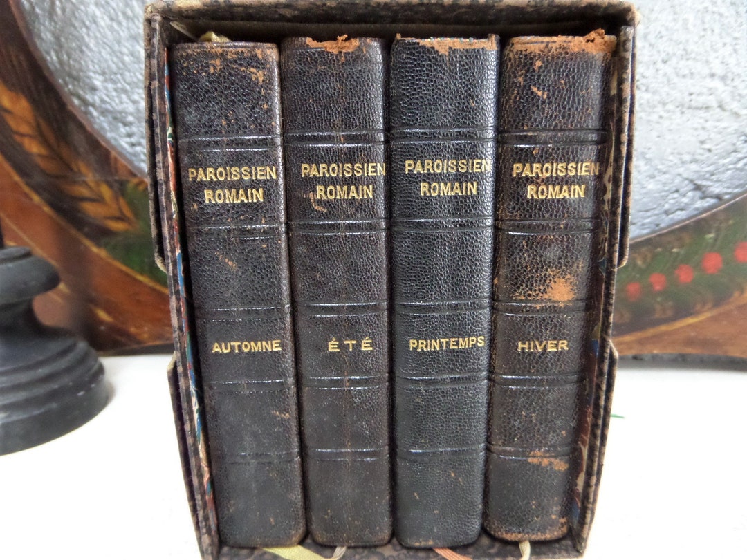 French Antique Leather Bound Missals Set of 4 1930s. - Etsy
