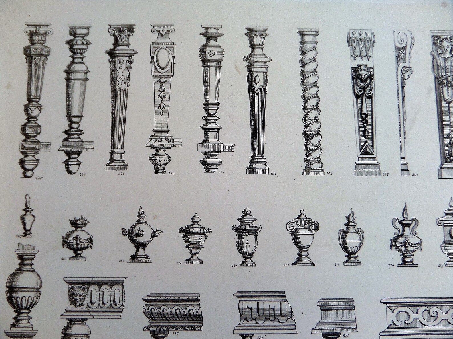 1880s French Antique Art of Furniture Architectural Elements - Etsy