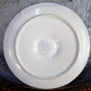 Gift Quality French Vintage Oyster Plate" QUIMPER " Hand Painted 1950s ...