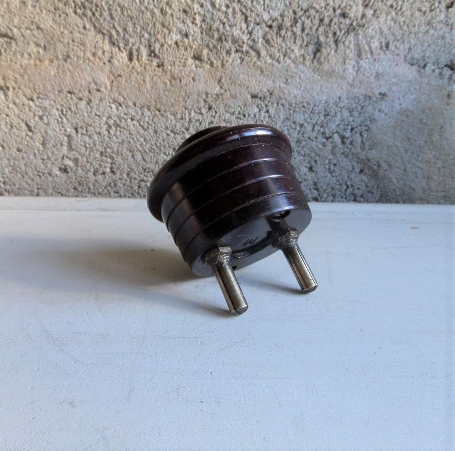 Large Vintage industrial Bakelite Plug 1930s | Etsy
