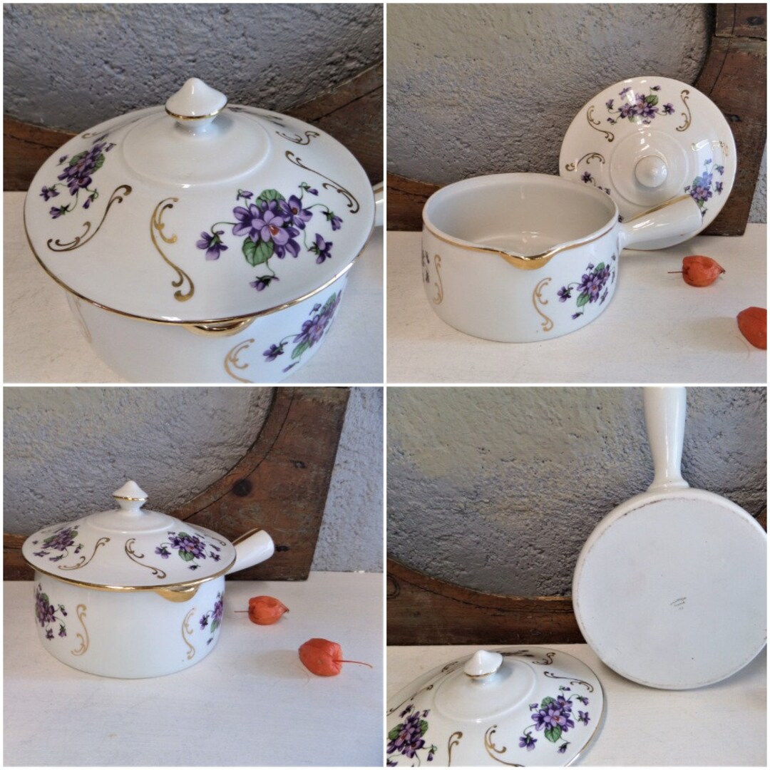 French Vintage Faience PILLIVUYT Cassolette 1960s - Etsy
