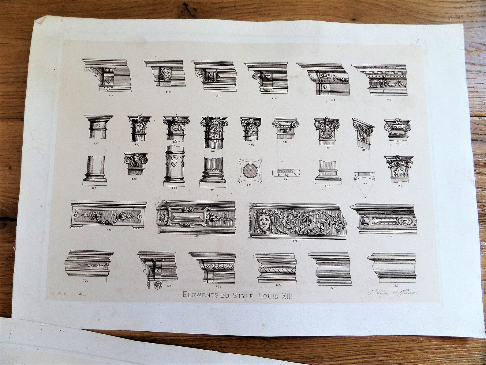 1880s French Antique Art of Furniture Architectural Elements - Etsy