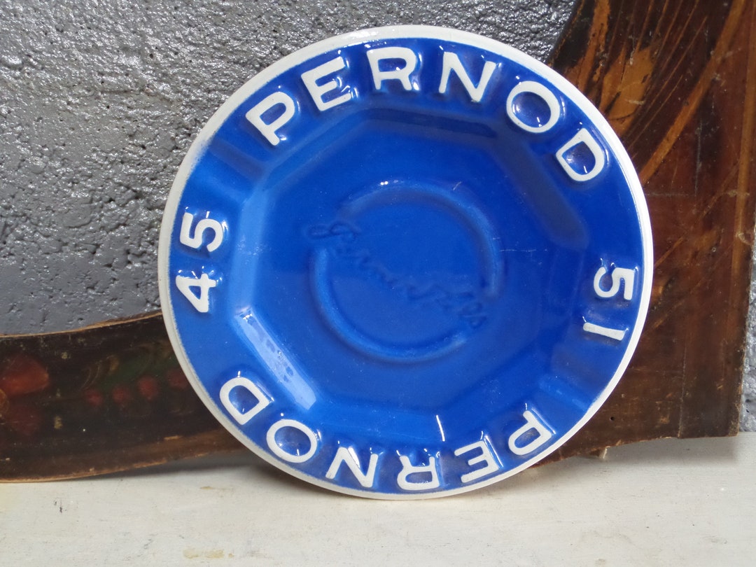 French Vintage Aperitif PERNOD & Fils PERNOD 45 Advertising Faience ...