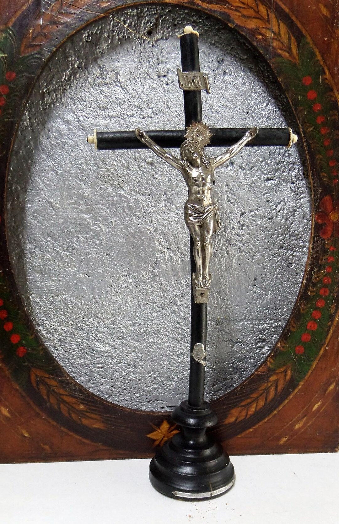 Large 16 "french Antique Victorian Crucifix 1900s - Etsy