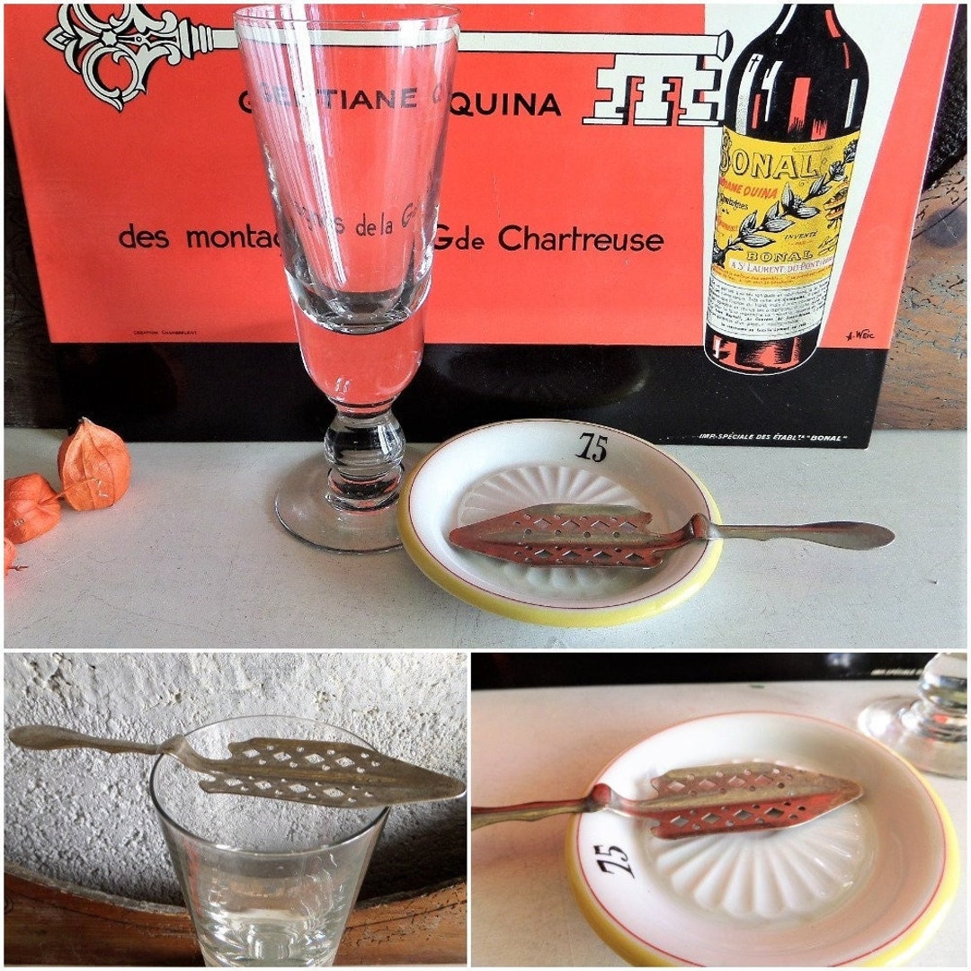 French Antique Absinthe Bistro Serving Drinking Set Paris Bistro 1910s ...