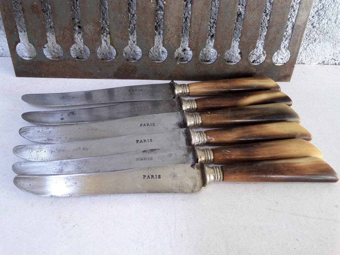 Dated 1920s Antique Victorian Napoleon III Set of 6 Dinner Knives . - Etsy