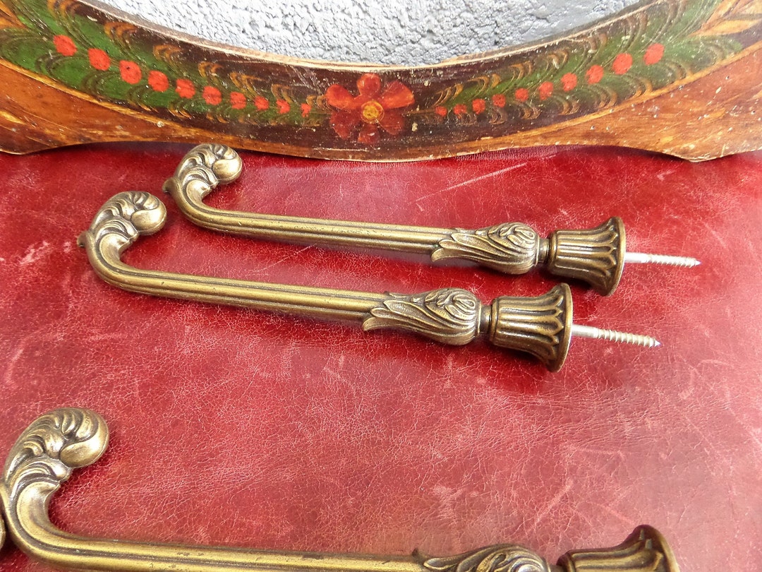 Extra Massive 8 Inch Vintage Bronze Tiebacks Set of Two - Etsy