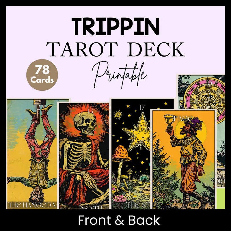 Psychedelic Tarot - Etsy