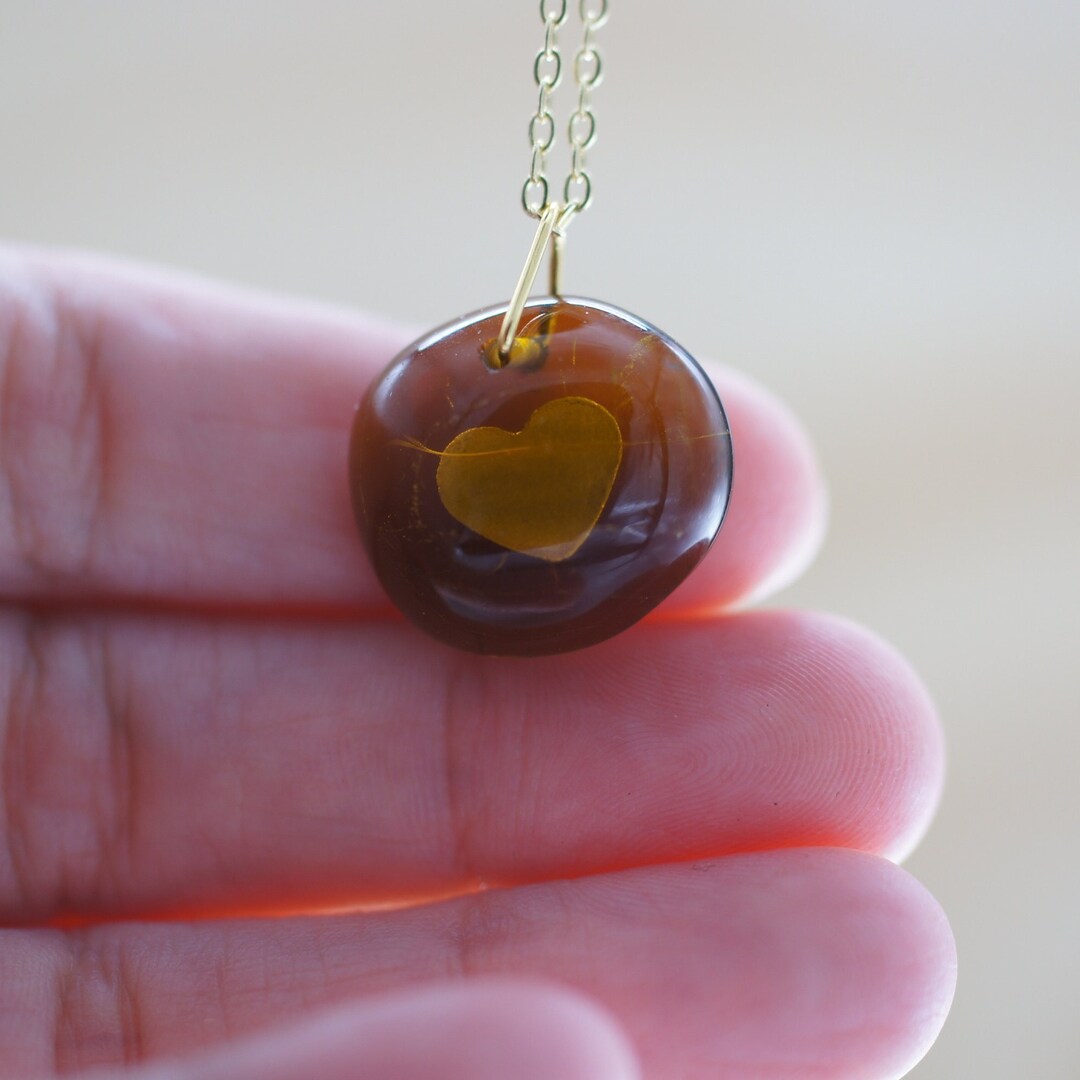 1942 Don Julio Tequila Glass Necklace Heart Recycled Sustainable ...