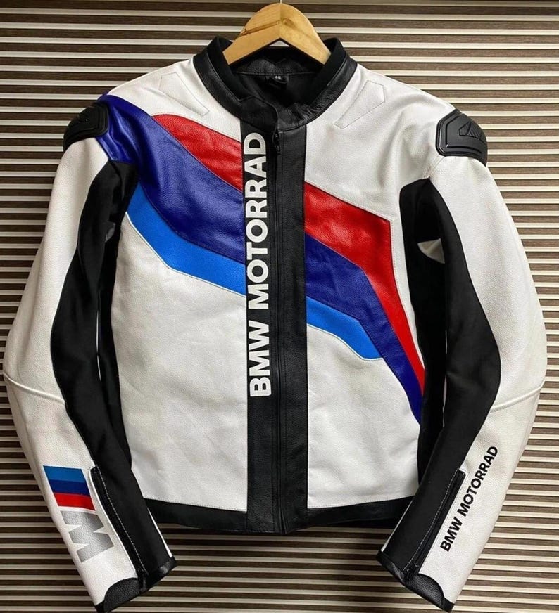 BMW Motorrad Leather Motorcycle Jacket: CE Armored Biker Racing Gear - Etsy