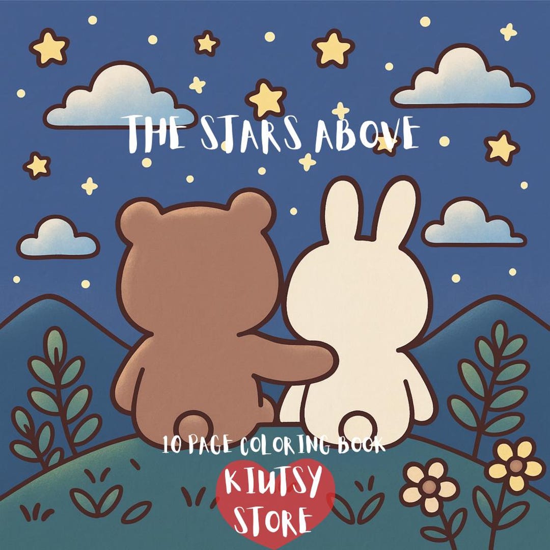 10 Cute Stargazing Animal Coloring Pages /printable Coloring Book / PDF ...