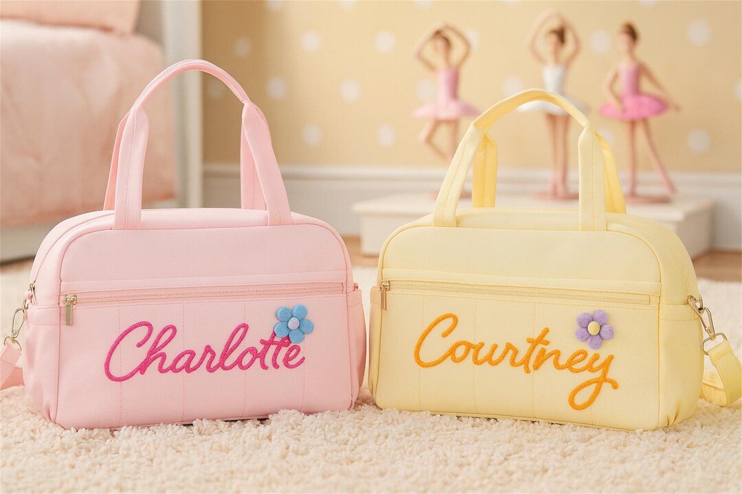 Personalized Dance Duffle Bag: Handmade Custom Ballet, Gymnastics Bag ...